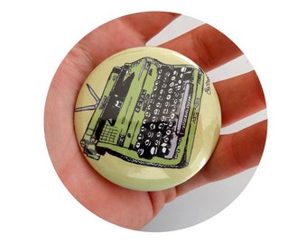 Typewriter Pin Vintage Typewriter Enamel Pin Writer Gift | Etsy