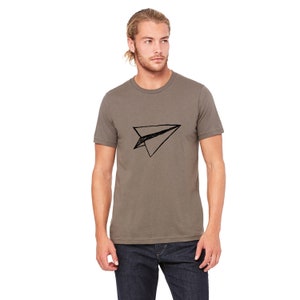 Paper Airplane Unisex T-shirt, Soft Cotton Shirts for Men, Paper Plane ...