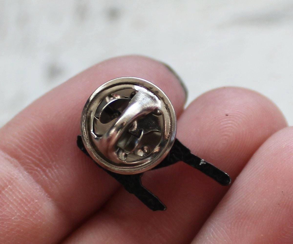 Chickadee Bird Enamel Pin, Lapel Pin, Soft Enamel Pin, Bird Pin, Black ...