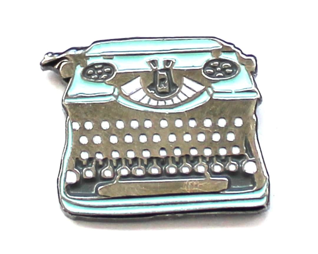 Typewriter Pin, Vintage Typewriter Enamel Pin, Writer Gift, Writer ...