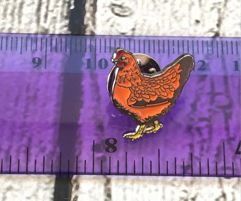 Chicken Pin Backyard Chickens Enamel Pin Urban Farmer | Etsy