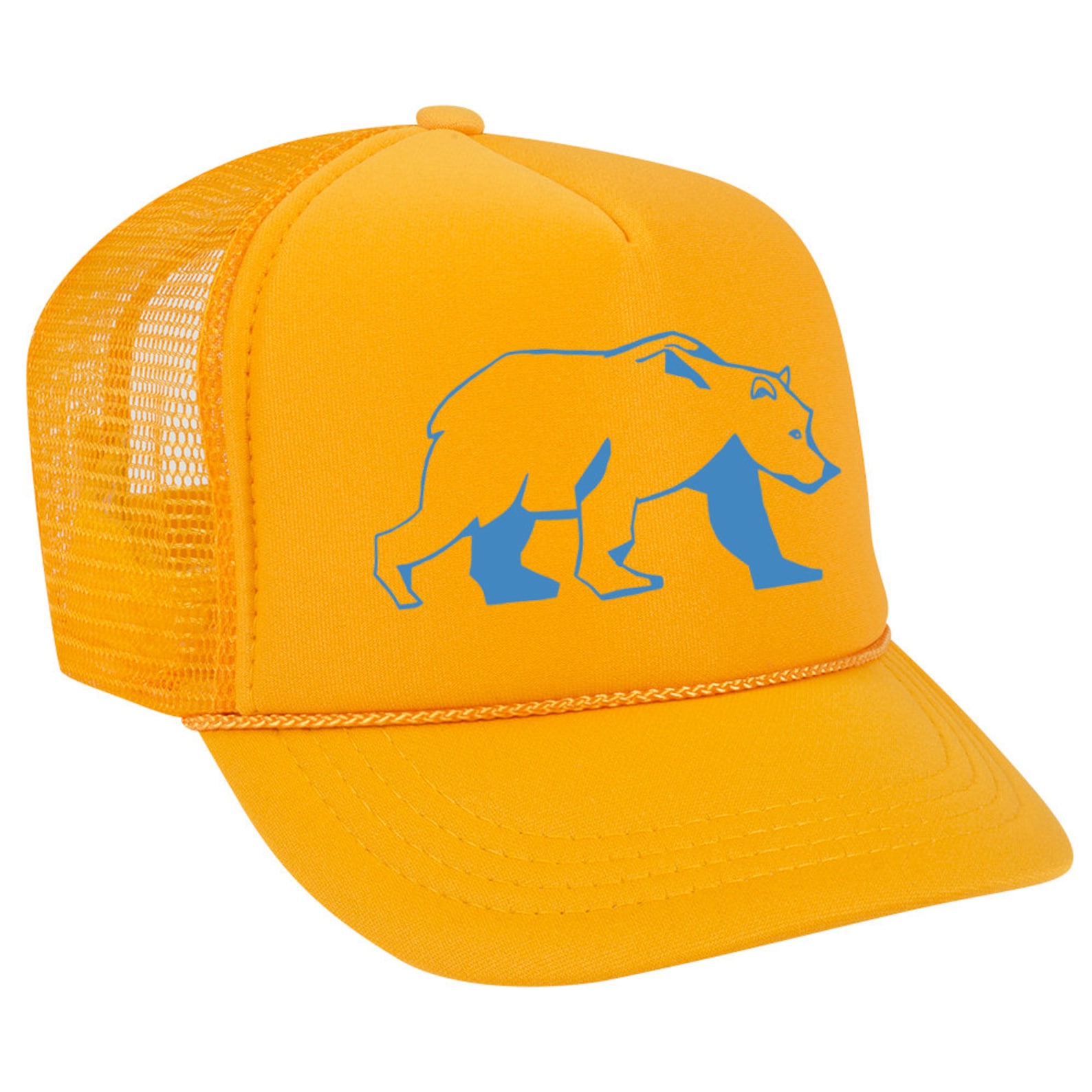 Bear Trucker Hat Baseball Cap Foam Front High Profile | Etsy