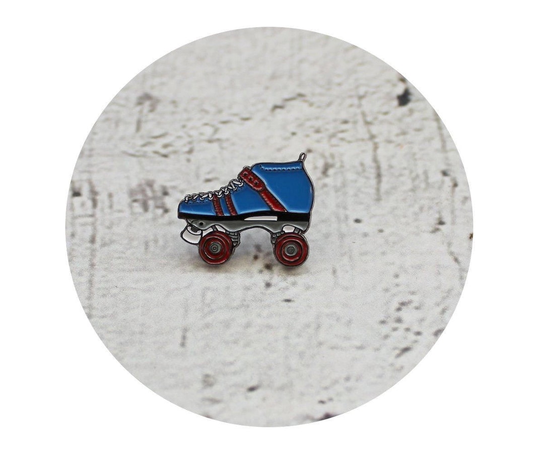 Roller Skate Lapel Pin, Enamel Pin, Roller Derby Athlete, Quad Speed ...