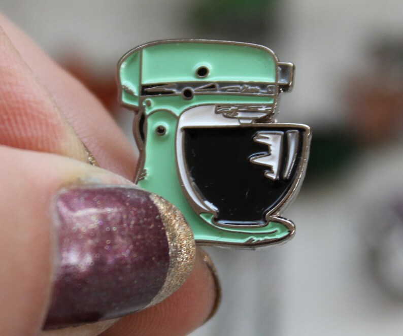 Mint Green Kitchen Mixer Enamel Pin Kitchen Mixer Lapel Pin | Etsy