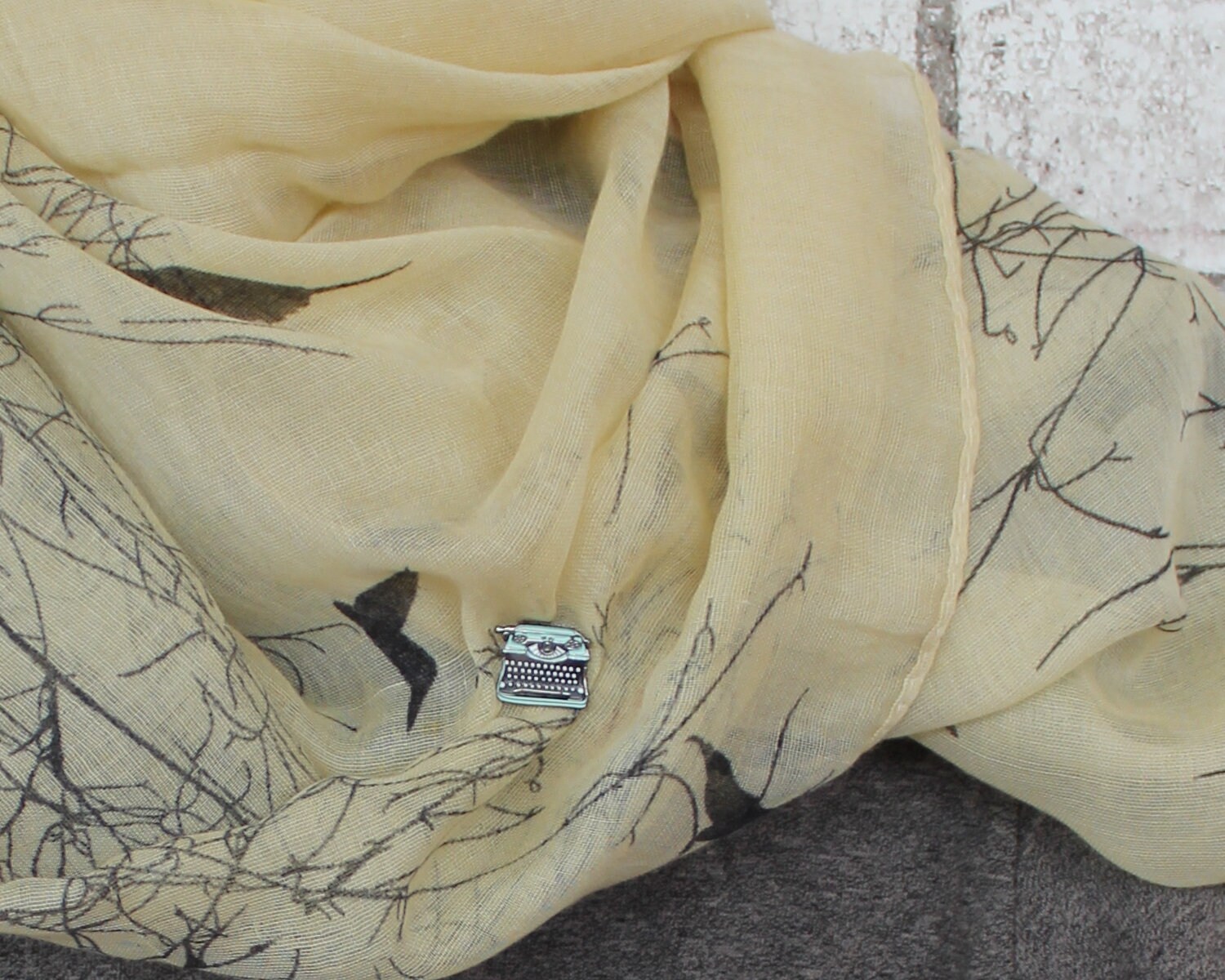 Typewriter Pin Vintage Typewriter Enamel Pin Writer Gift | Etsy