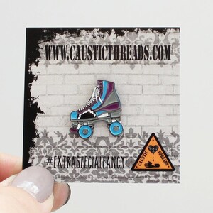 Roller Skate Pin, Enamel Lapel Pin, Soft Enamel, High Top Roller Skate ...