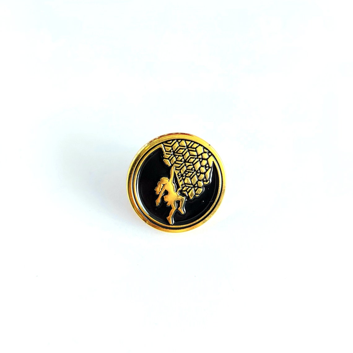 Rock Climbing Black and Gold Climber Pin Enamel Pin Enamel - Etsy