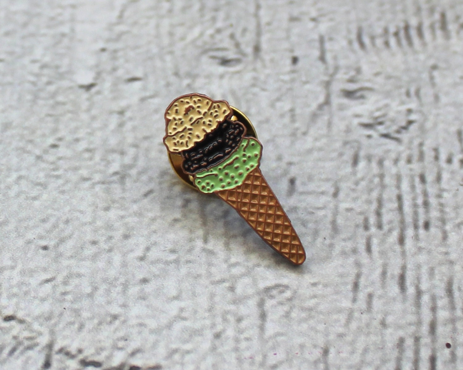 Cute Ice Cream Cone Soft Enamel Pin Rockabilly Lapel Pins | Etsy