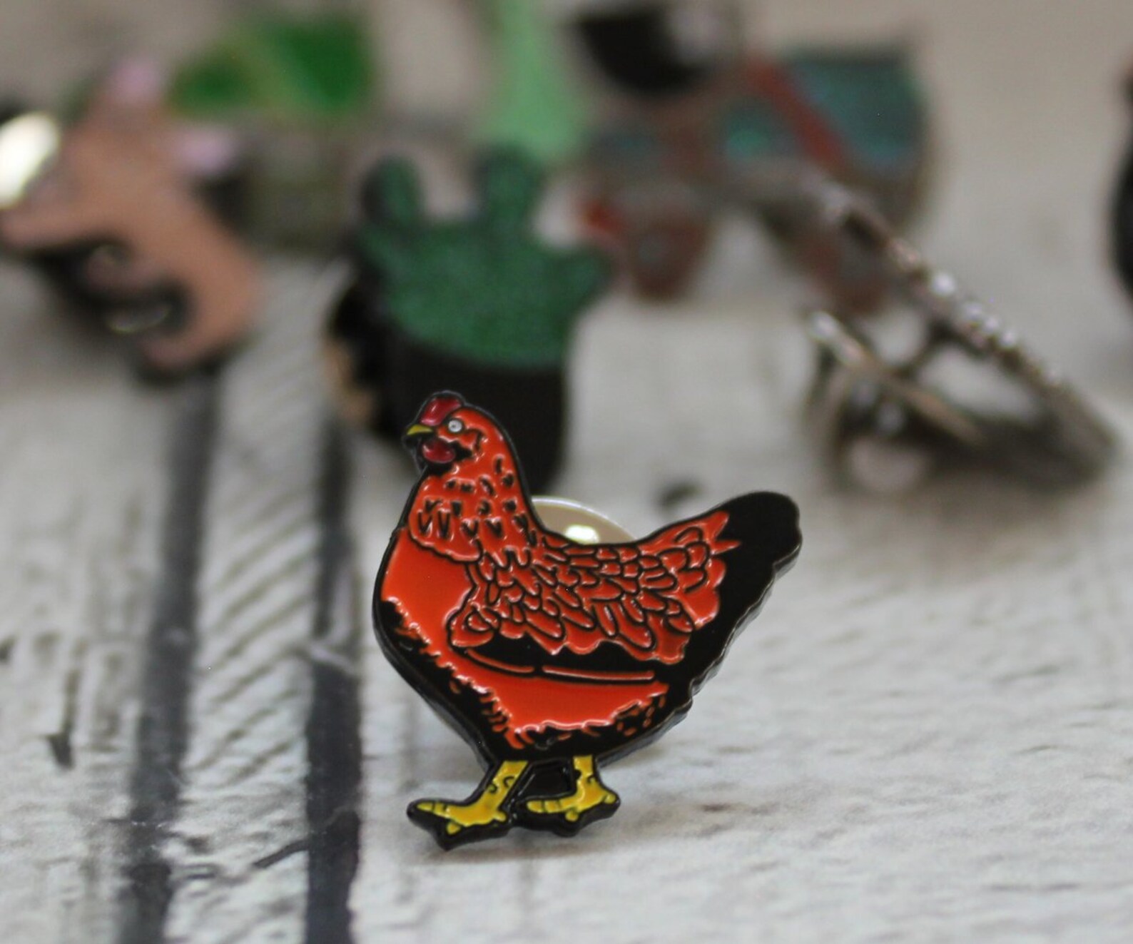 Little Red Hen Pin Rust Hen Easter Egger Back Yard - Etsy