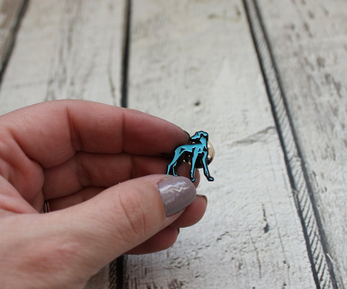 Dog Lapel Pin Greyhound Whippet Dog Brooch Soft Enamel | Etsy