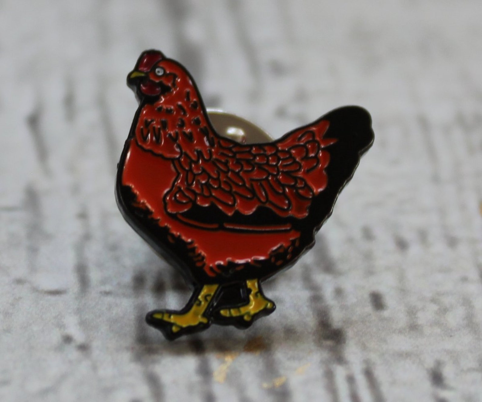 Little Red Hen Pin Rust Hen Easter Egger Back Yard - Etsy