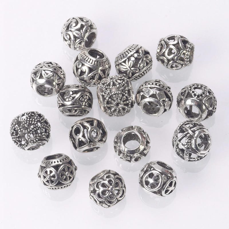 Tibetan Big Bead Spacer - Etsy UK