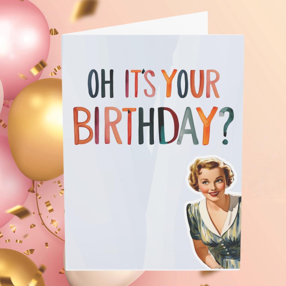 Funny Birthday Cards for Her, Sarcastic Humor, Unique and Hilarious ...