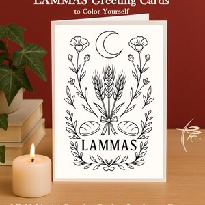 Lammas Coloring Pages Set - Lughnasadh Ritual Greeting Cards and Poster ...