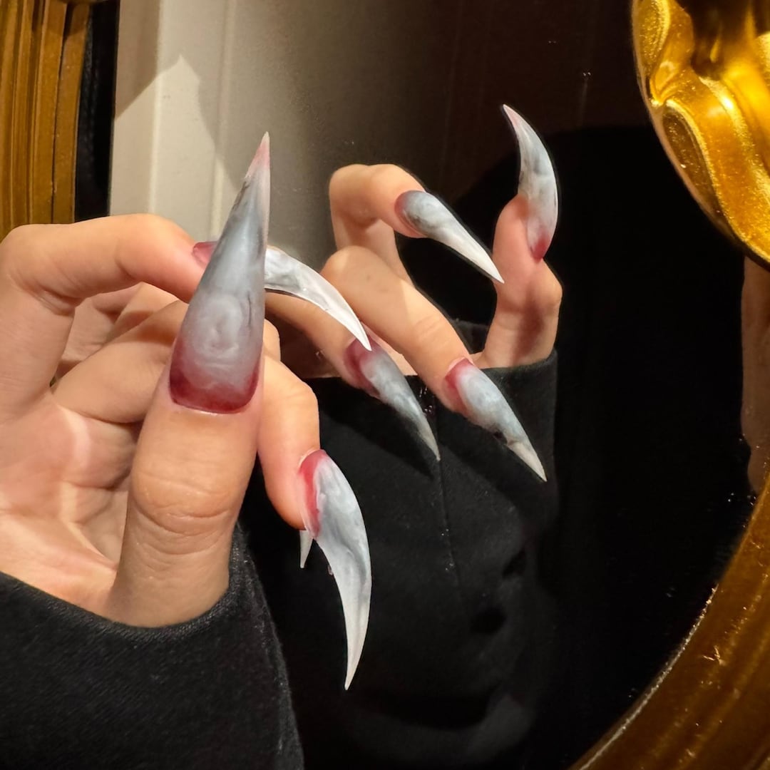 Handmade Press-on Nails | Werewolf and Eagle Claw Inspired | Armor ...