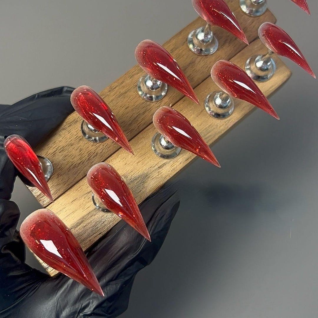 Red Eagle Talon Press-on Nails | 3D Armor, Reusable - Etsy