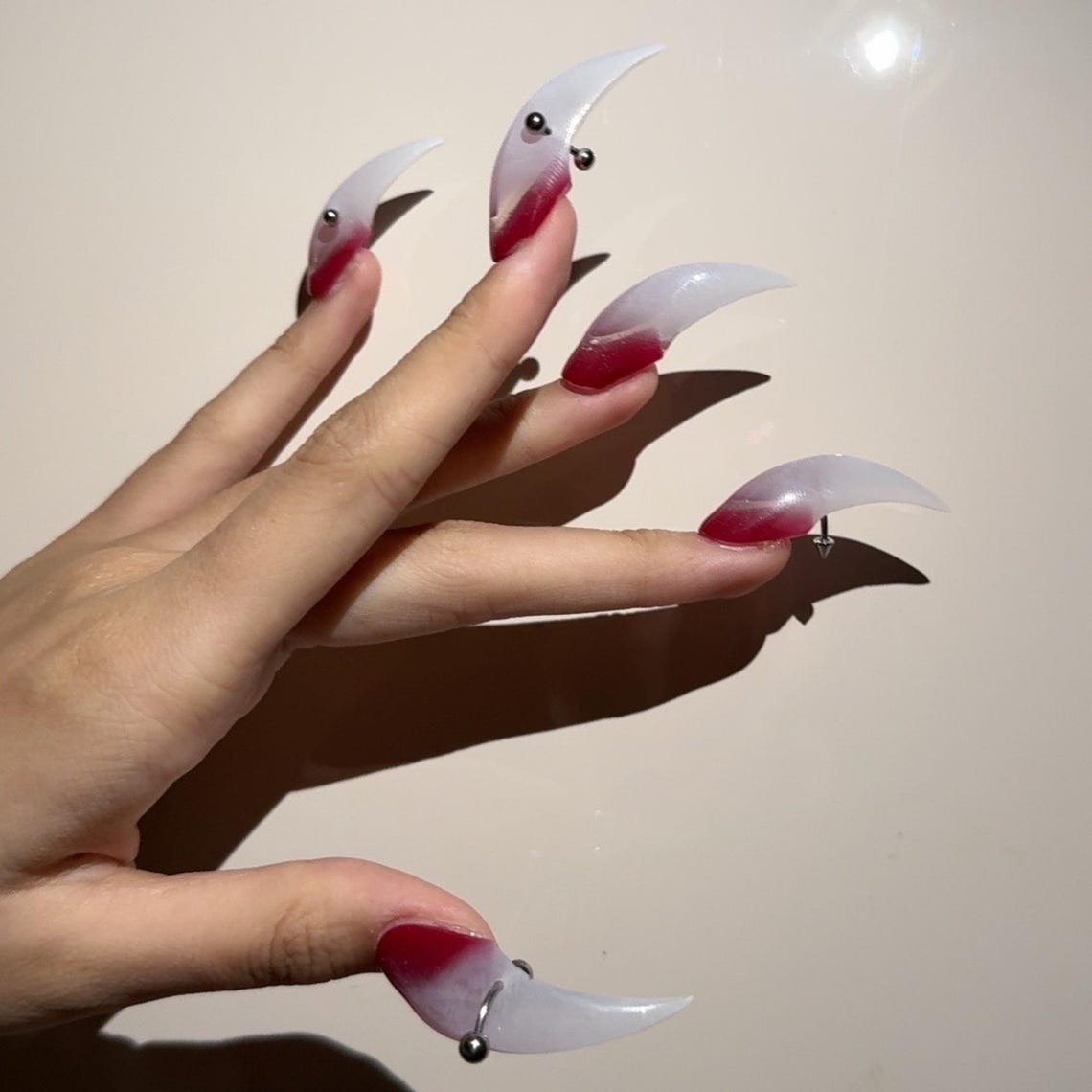 Wolf Claw Press-on Nails: 3D Sharp Talon Armor, Reusable Anime Nails - Etsy