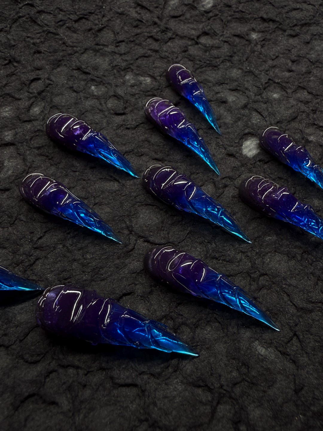 3D Dragon Claw Press-on Nails: Anime Armor, Reusable Talon Design - Etsy