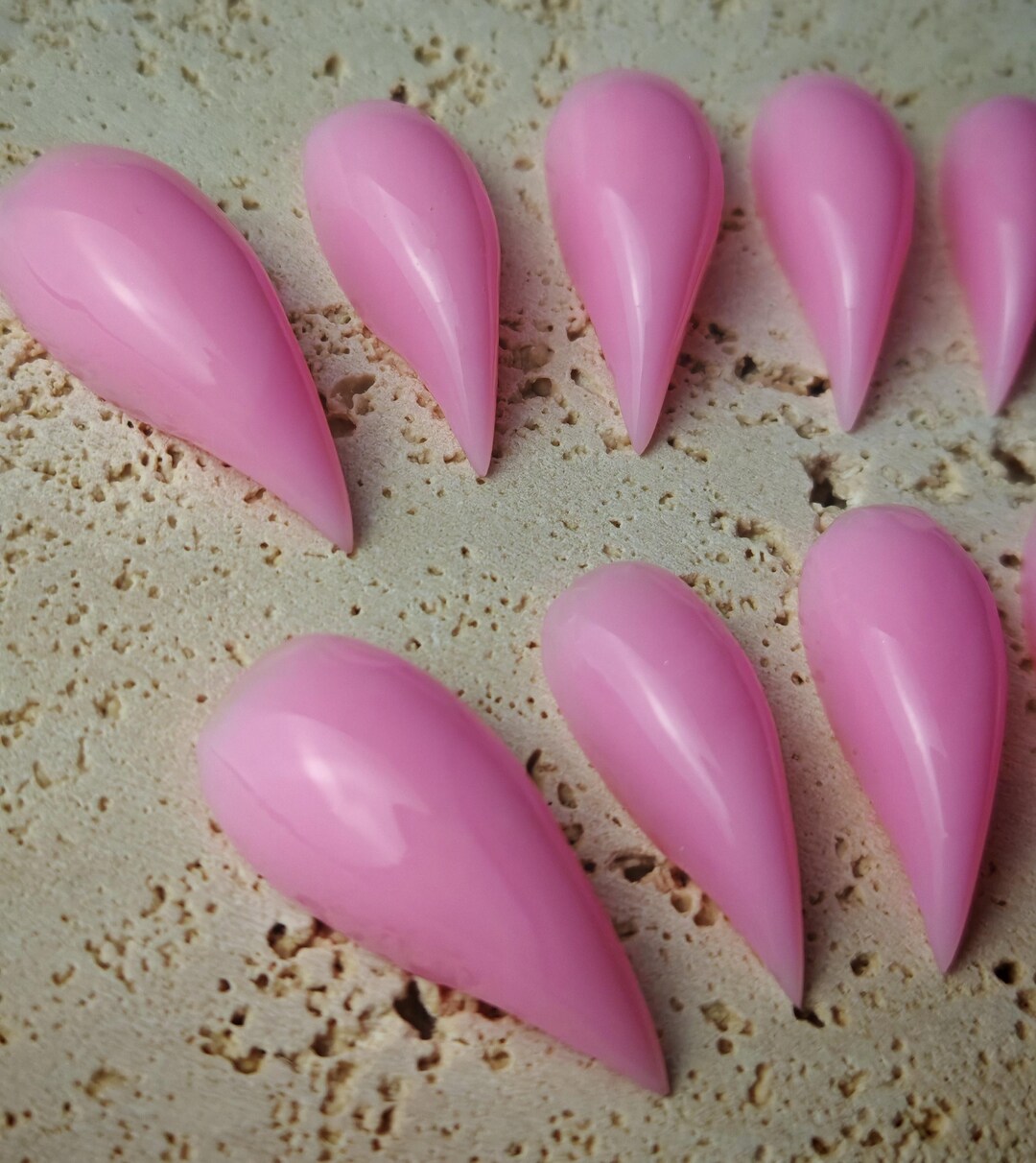 Handmade Pink Talon Press-on Nails | 3D Anime Armor - Etsy