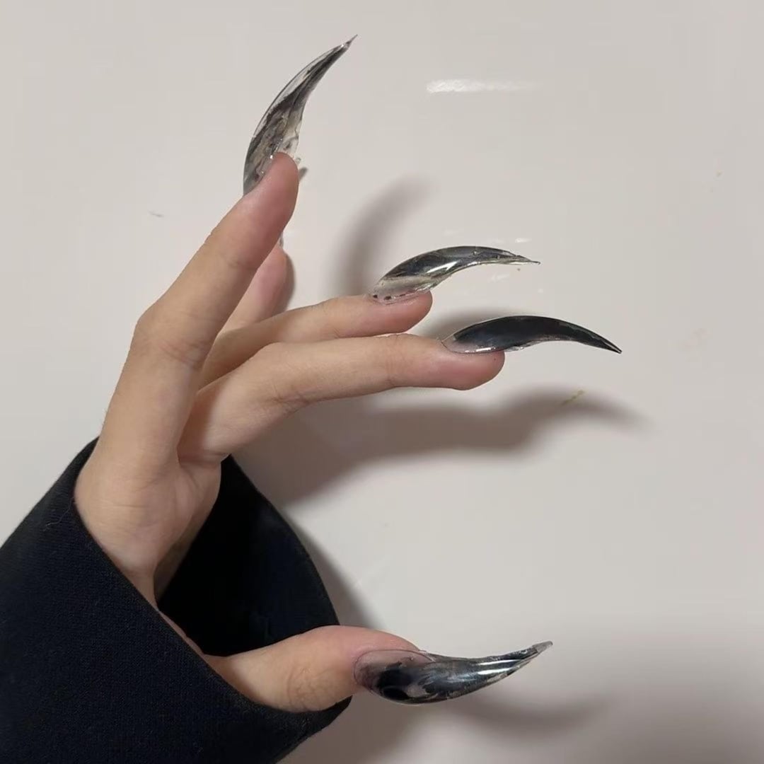 Black Claw Press on Nails: Werewolf Raptor Acrylic Claws - Etsy