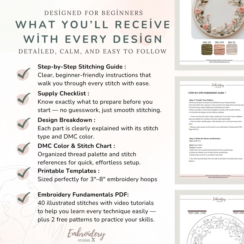 Mason Jar Bouquet Embroidery Pattern PDF | Glass Jar With Floral Design ...
