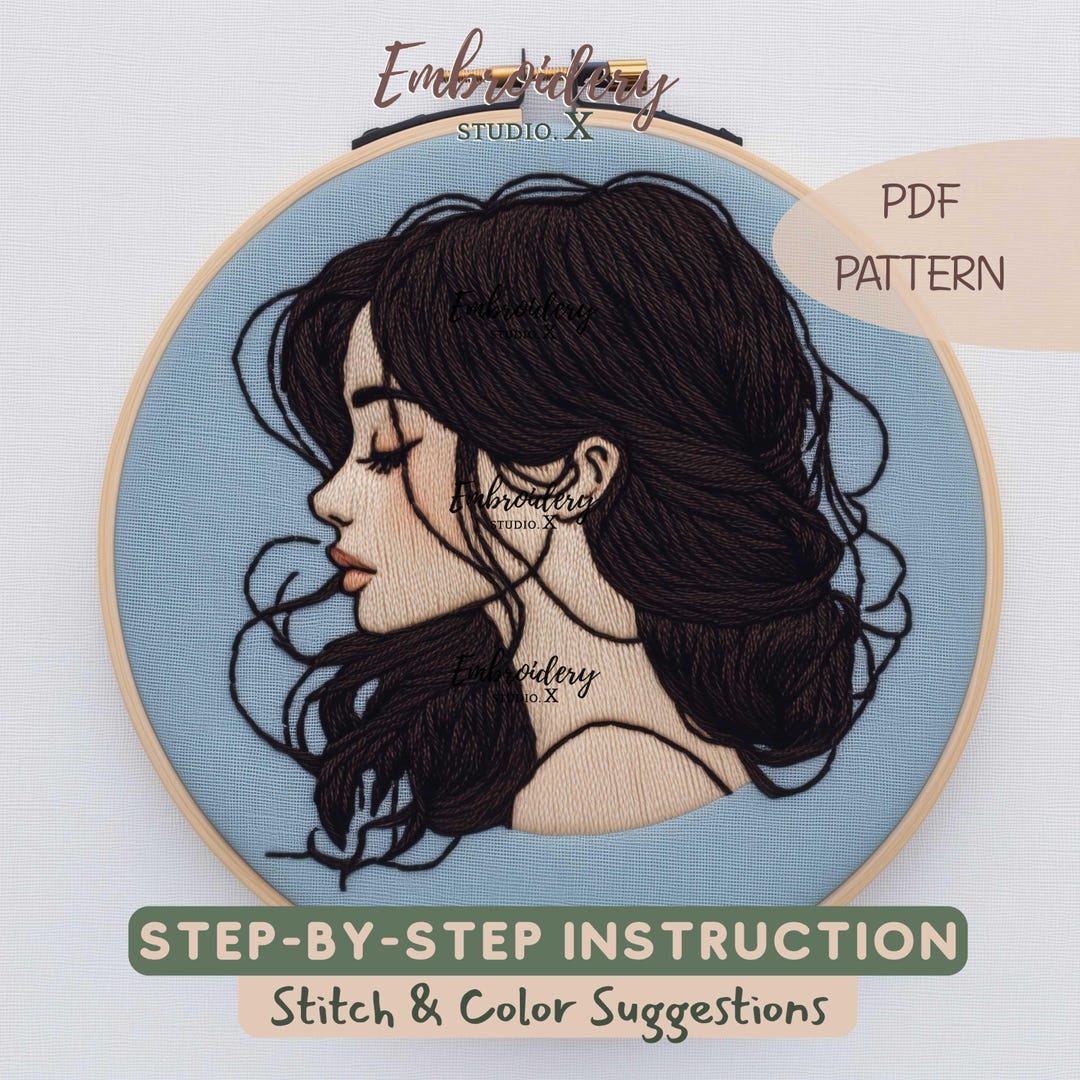 Feminist Hoop Art PDF Pattern | Girly Embroidery for Creative Hand ...