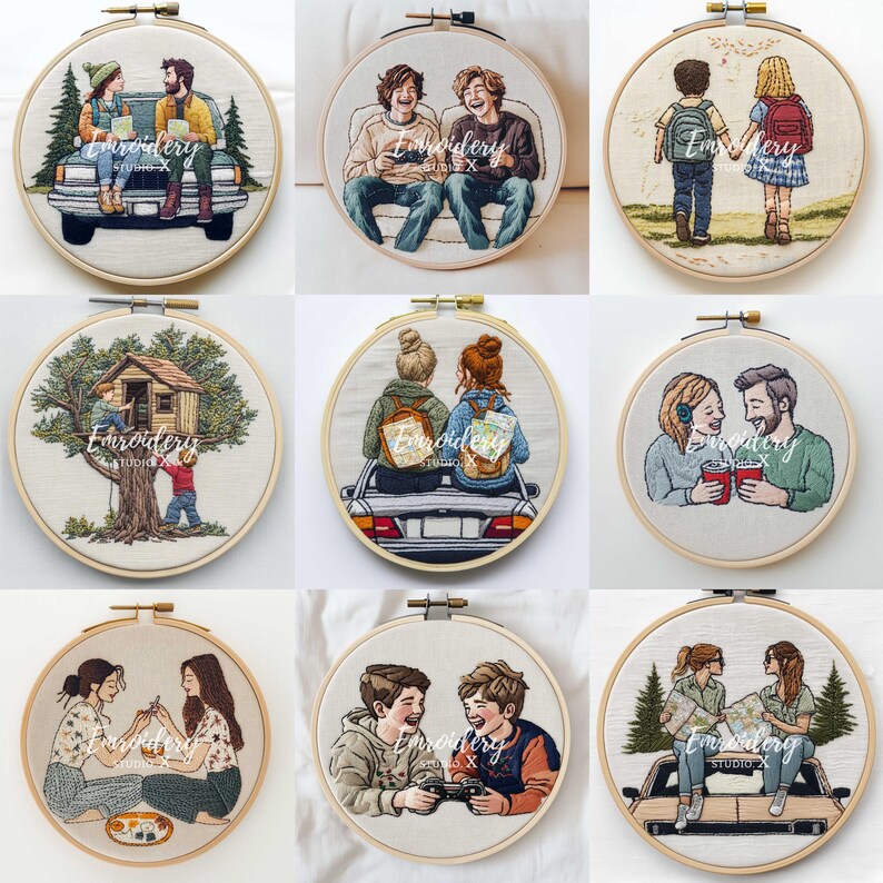 Friendship Day Embroidery Bundle | Hand Embroidery PDF for Best Friend ...