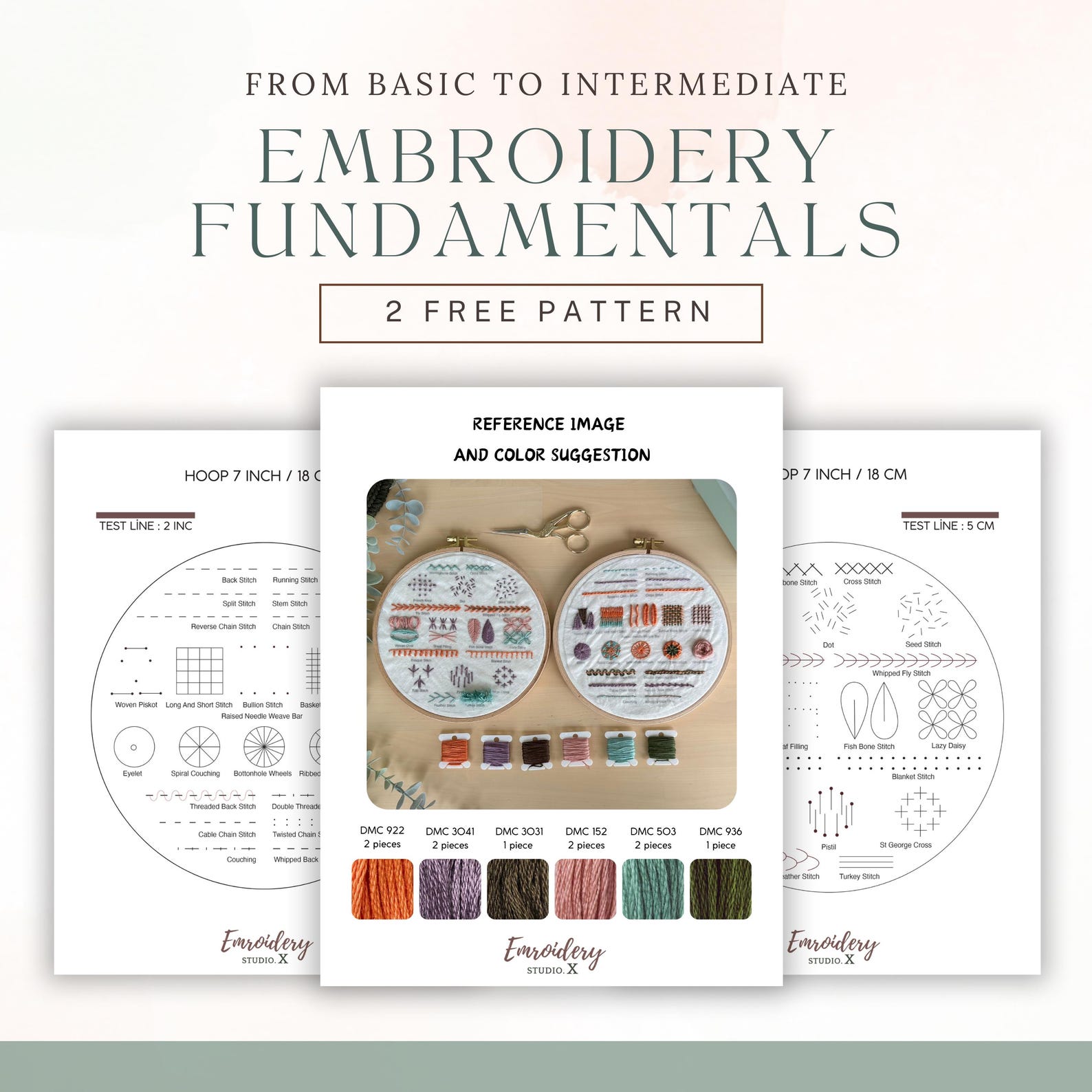 Floral Pink Sakura Tree Embroidery | Cherry Blossom Decal PDF Pattern ...