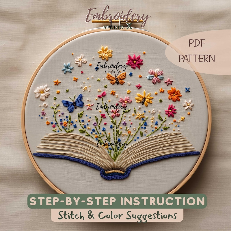 Hand Embroidery Free Hand - Etsy