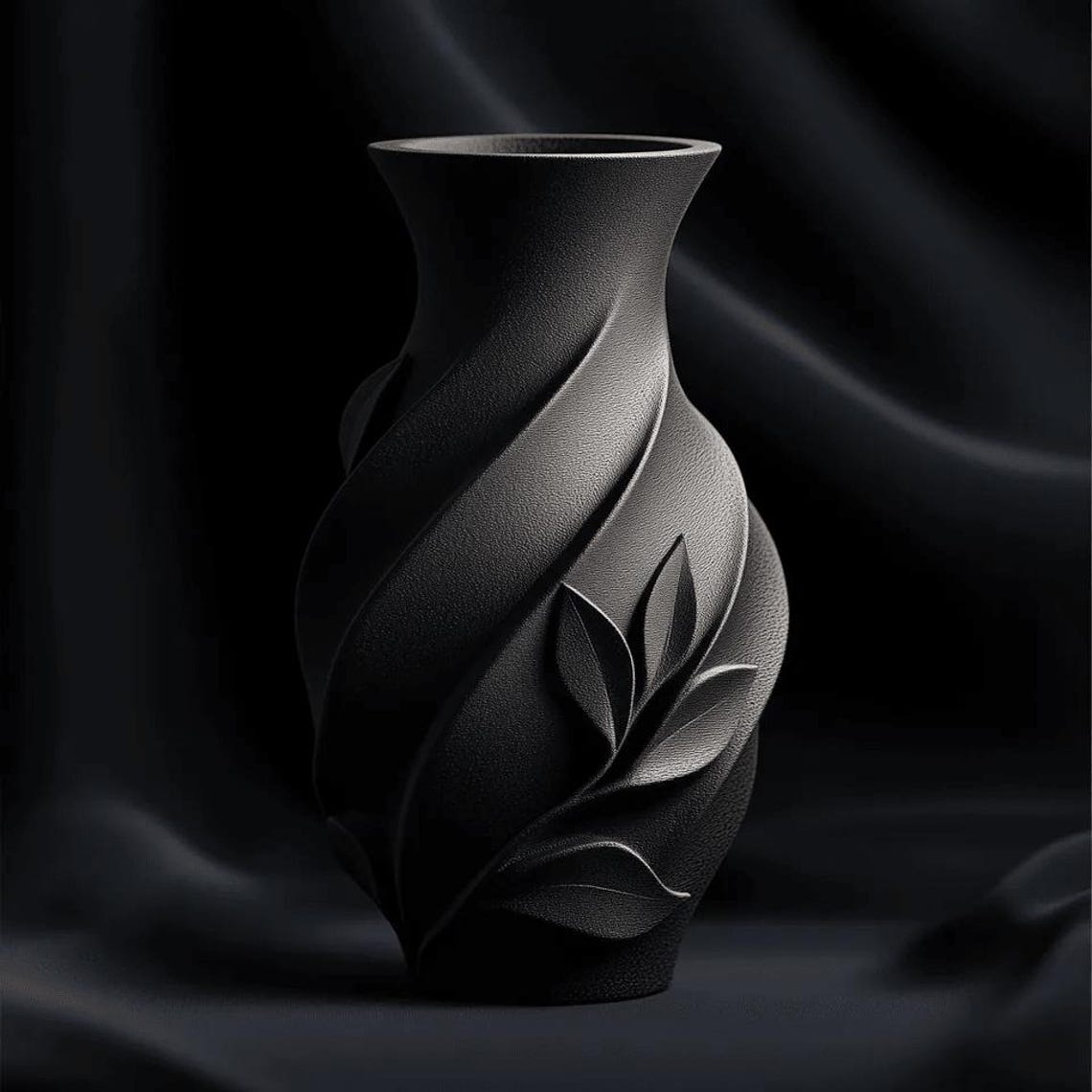 3D Modern Decor Vase - Etsy