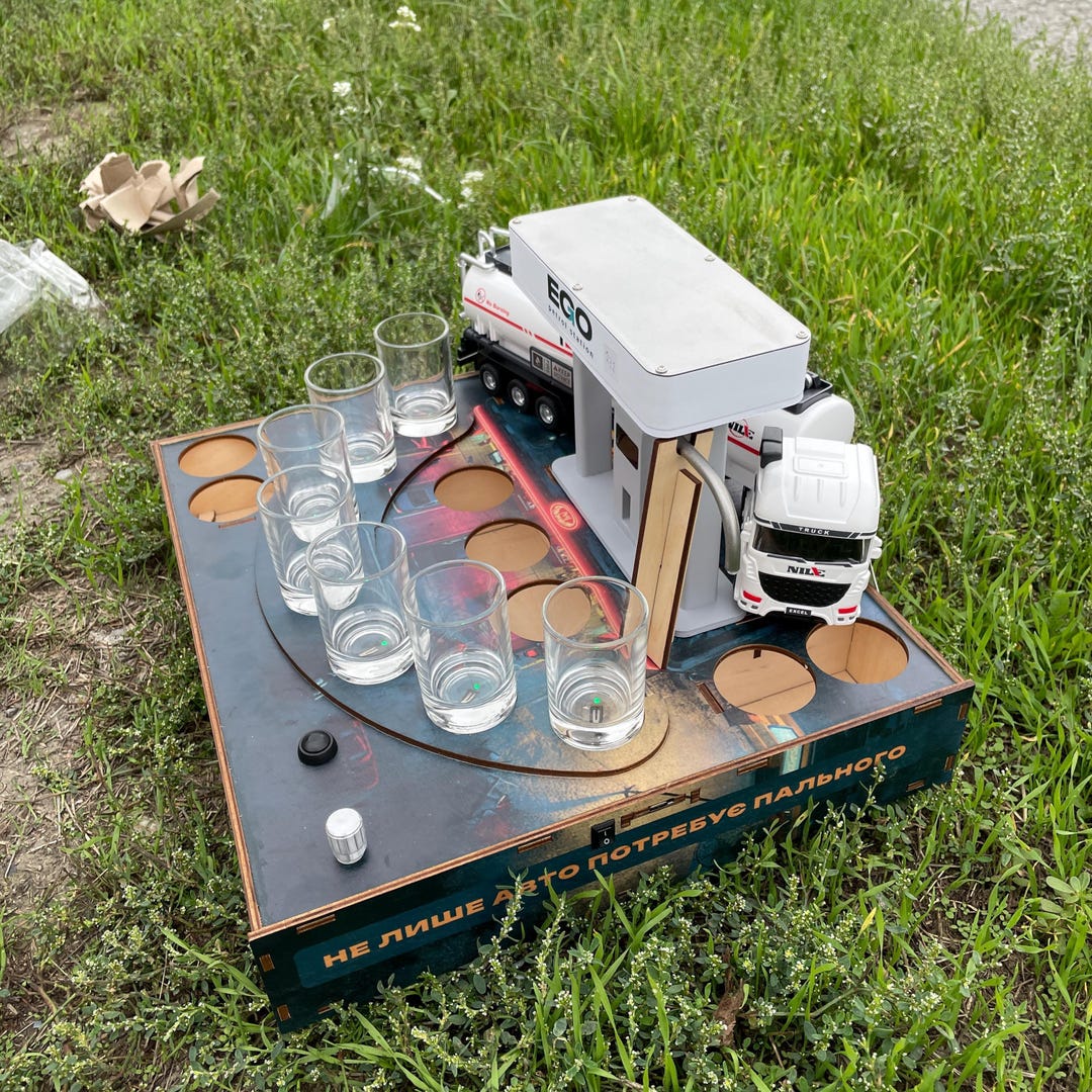 Truck Driver Gifts – Gas Station Alcohol Dispenser With Personalized ...