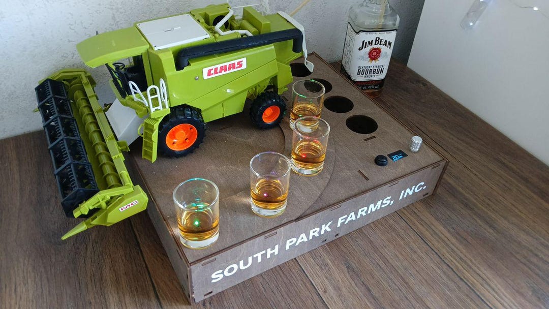 50th Birthday Gift – Combine Alcohol Dispenser, Farming Gifts & Grandpa ...