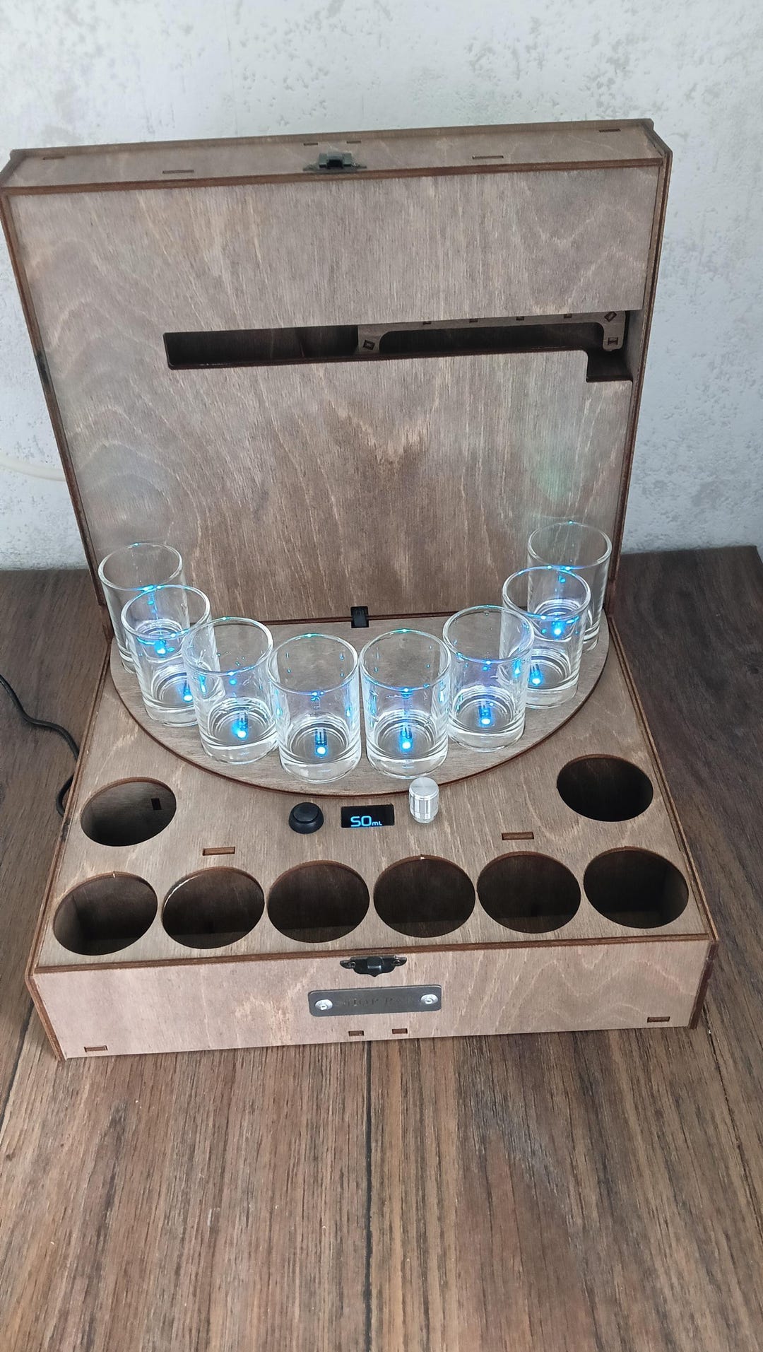 Custom LED Alcohol Dispenser – Automatic Whiskey Pourer for 4, 6, 8, 10 ...