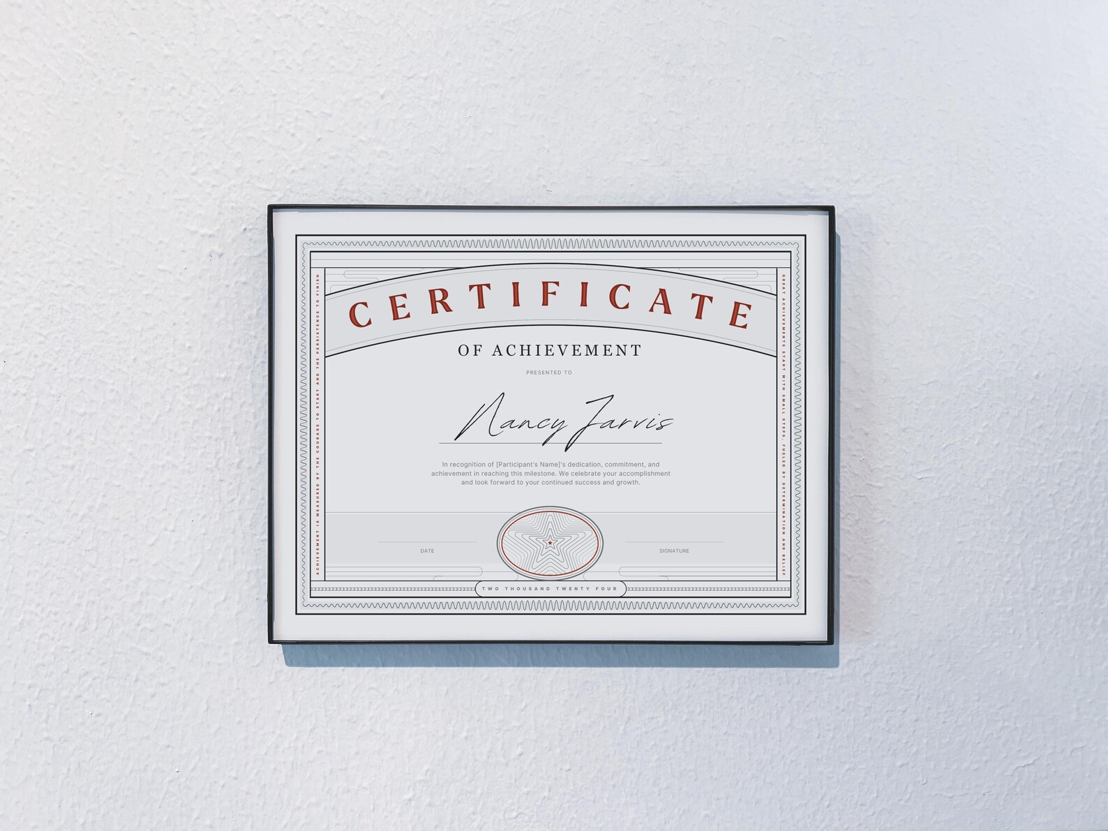 Editable Training Certificate Template, Certificate of Completion ...