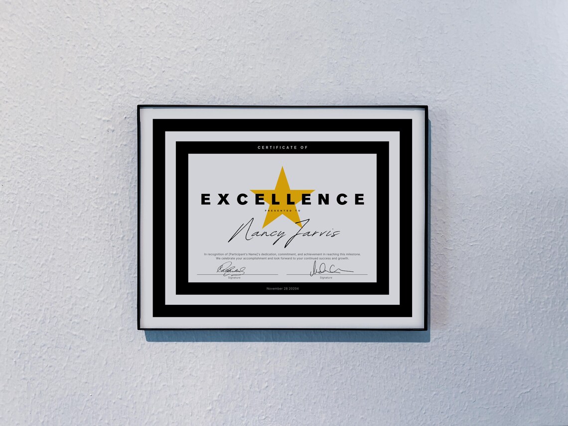 Editable Training Certificate Template, Certificate of Completion ...