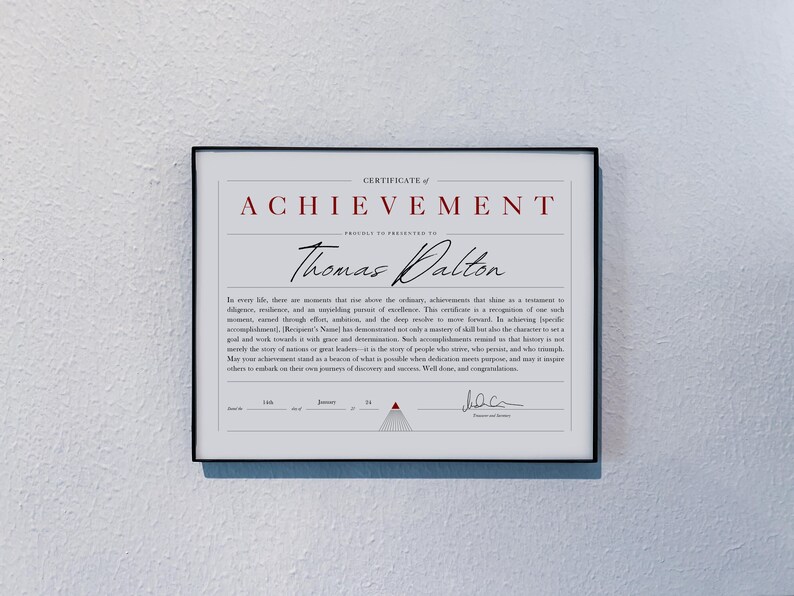 Editable Training Certificate Template, Certificate of Completion ...