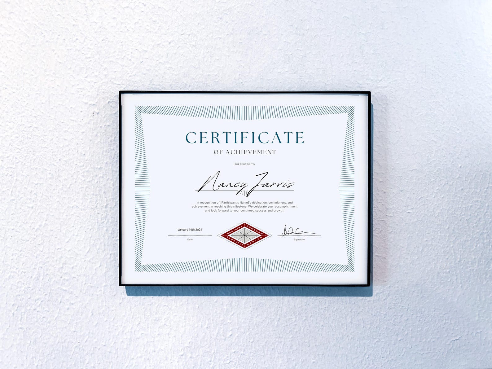 Editable Training Certificate Template, Certificate of Completion ...