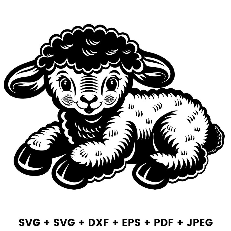 Baby Sheep Svg - Etsy