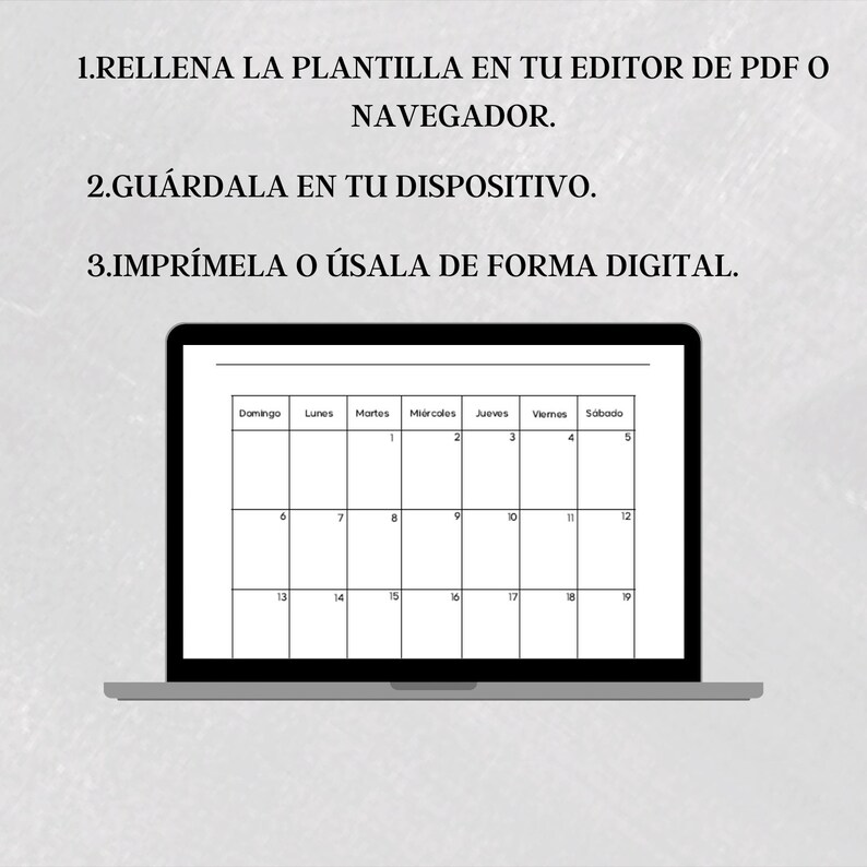 Printable or Digital 2025 Monthly Planner in Spanish, ADHD Planner ...