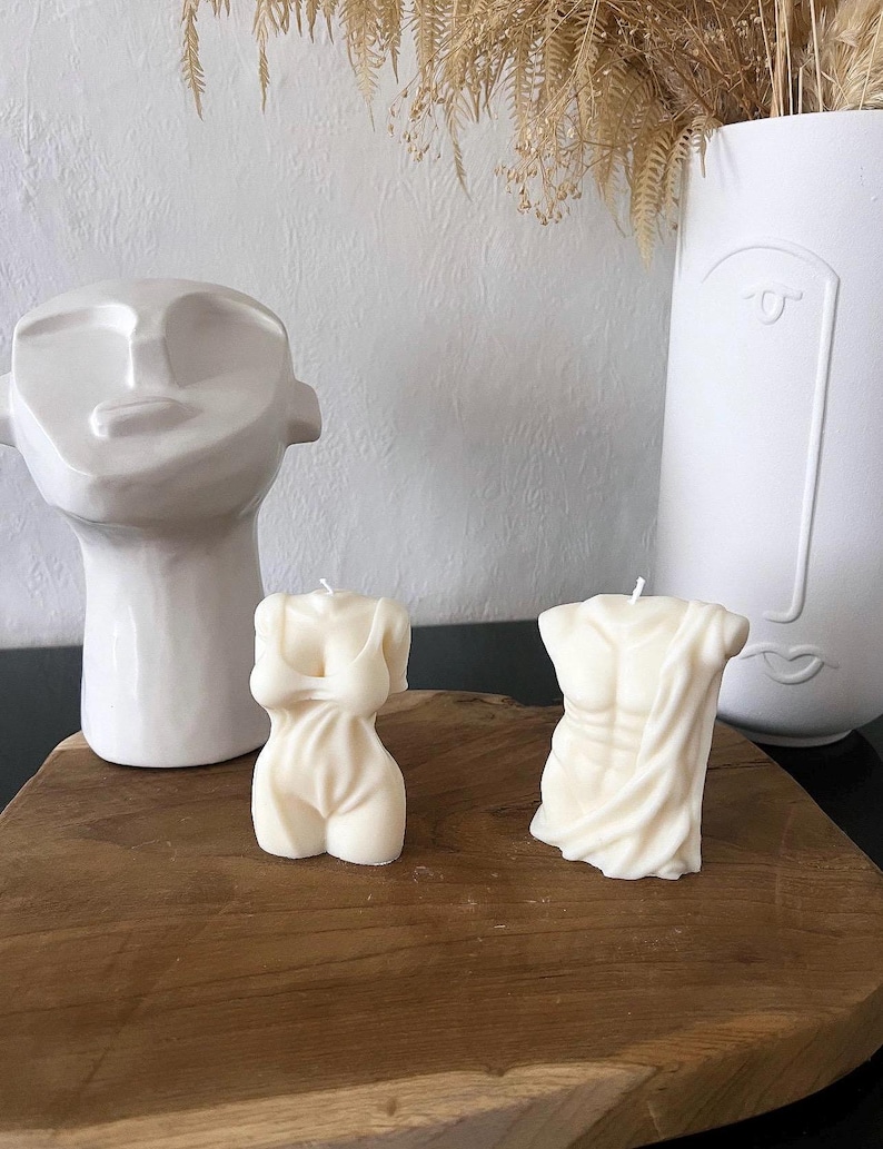 Torso Candle Set • Aphrodite • Adonis • Body Candle • Men • Woman ...