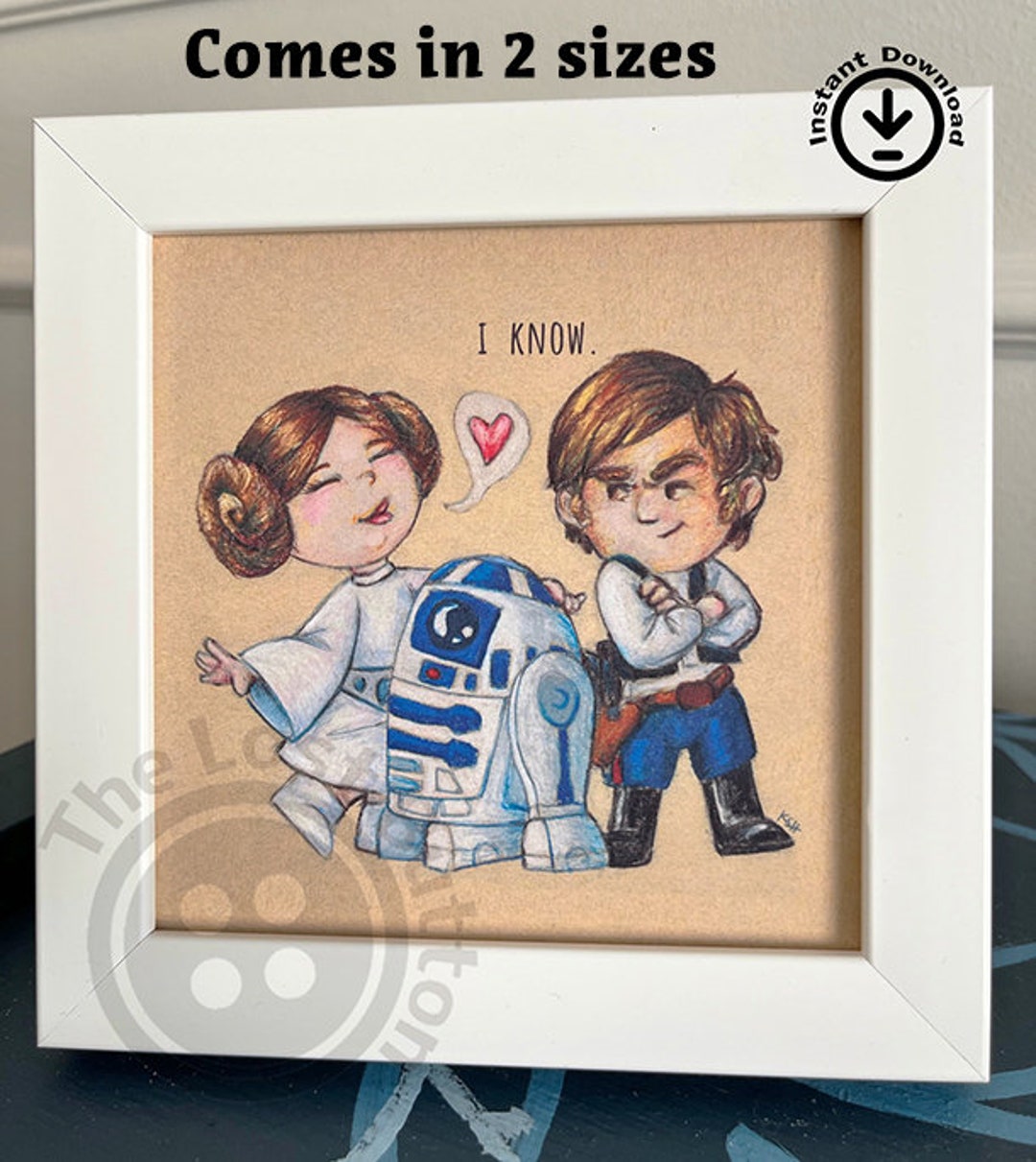 Star Wars Art - Printable Digital Download - True Love - Valentines ...