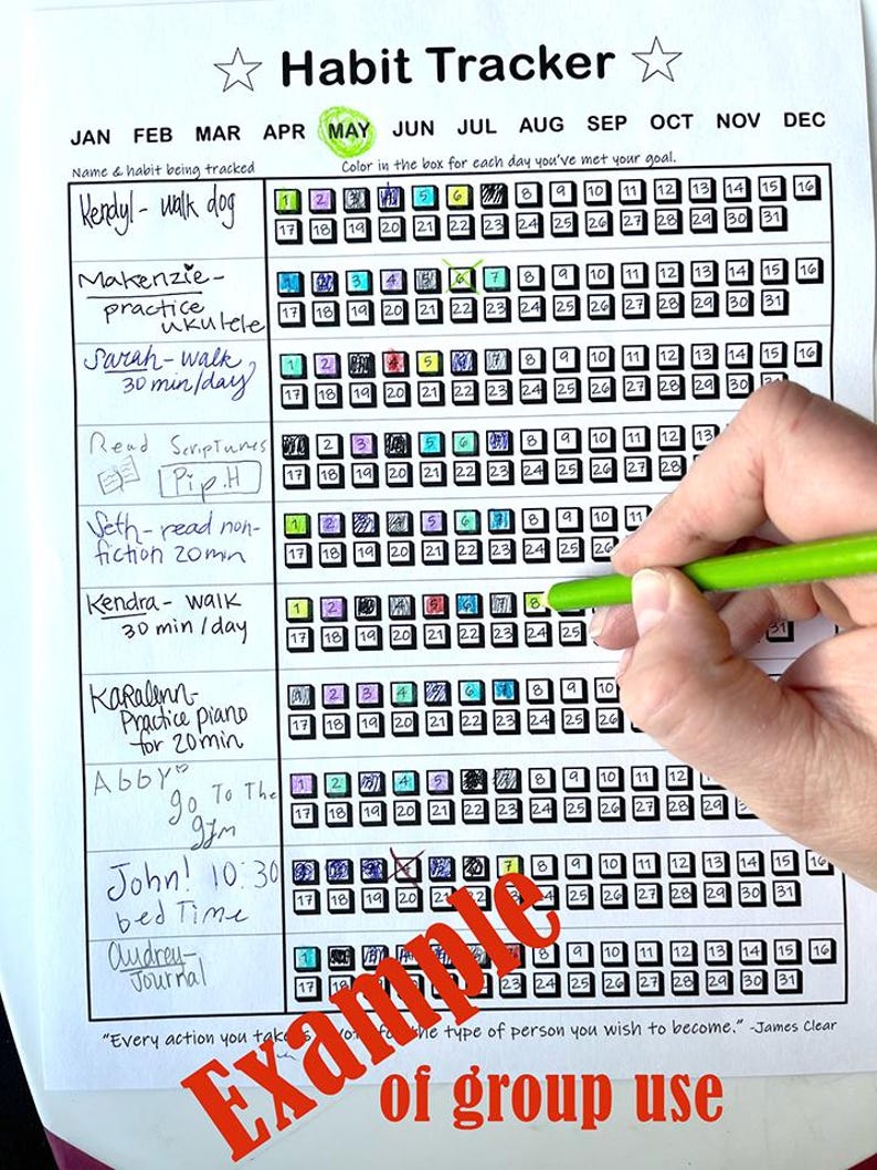 2026 Printable Habit Tracker: Daily Fitness, Workout, or Challenge (PDF ...