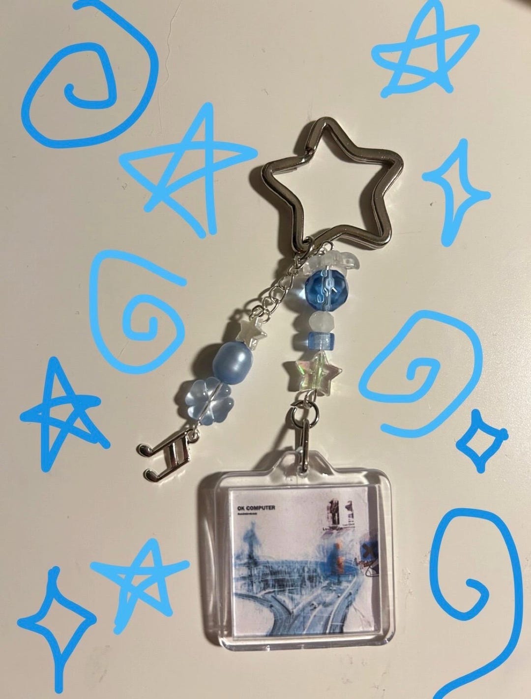 Radiohead Ok Computer Album Cover Keychain - Etsy