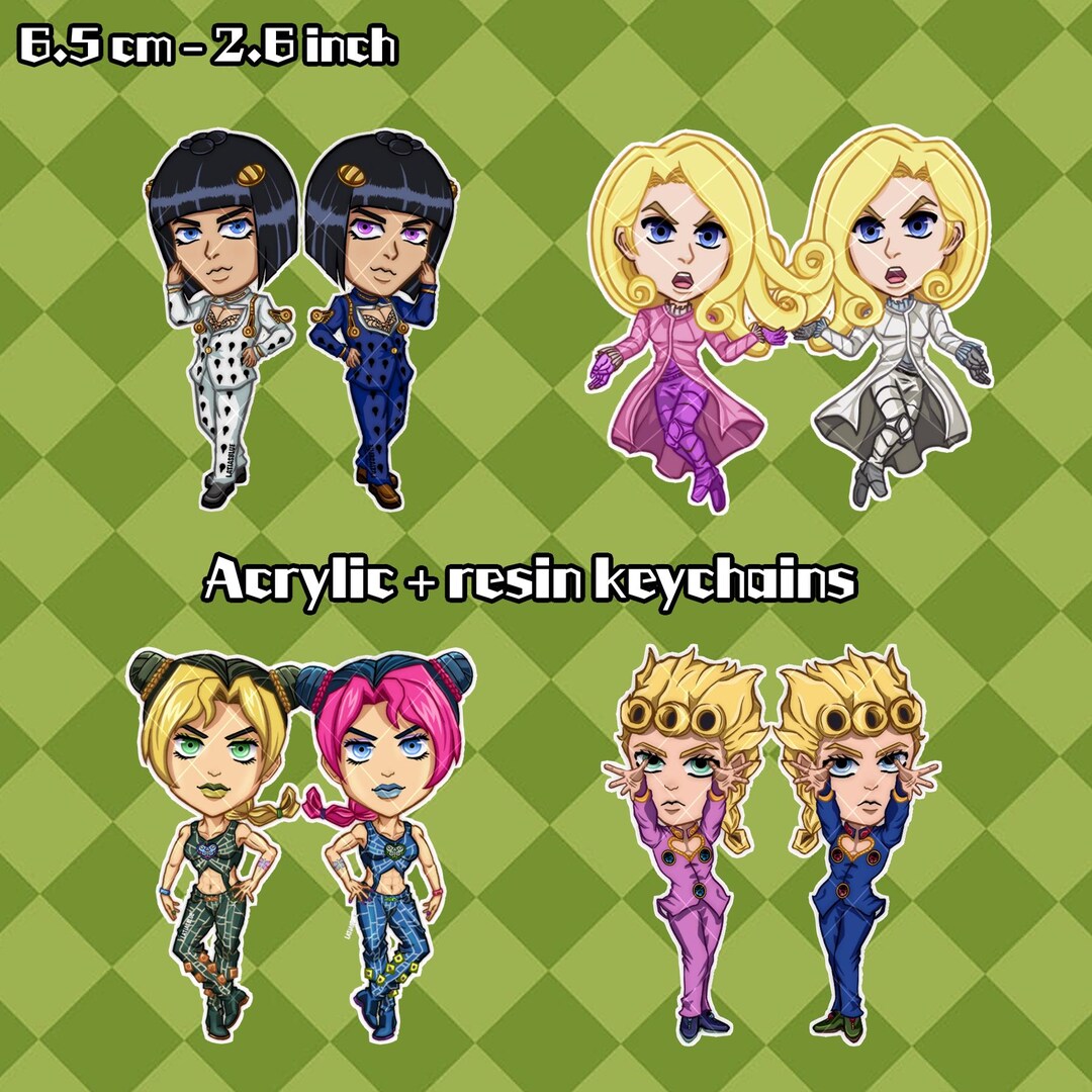 JJBA || Double Sided Acrylic Keychains - Etsy