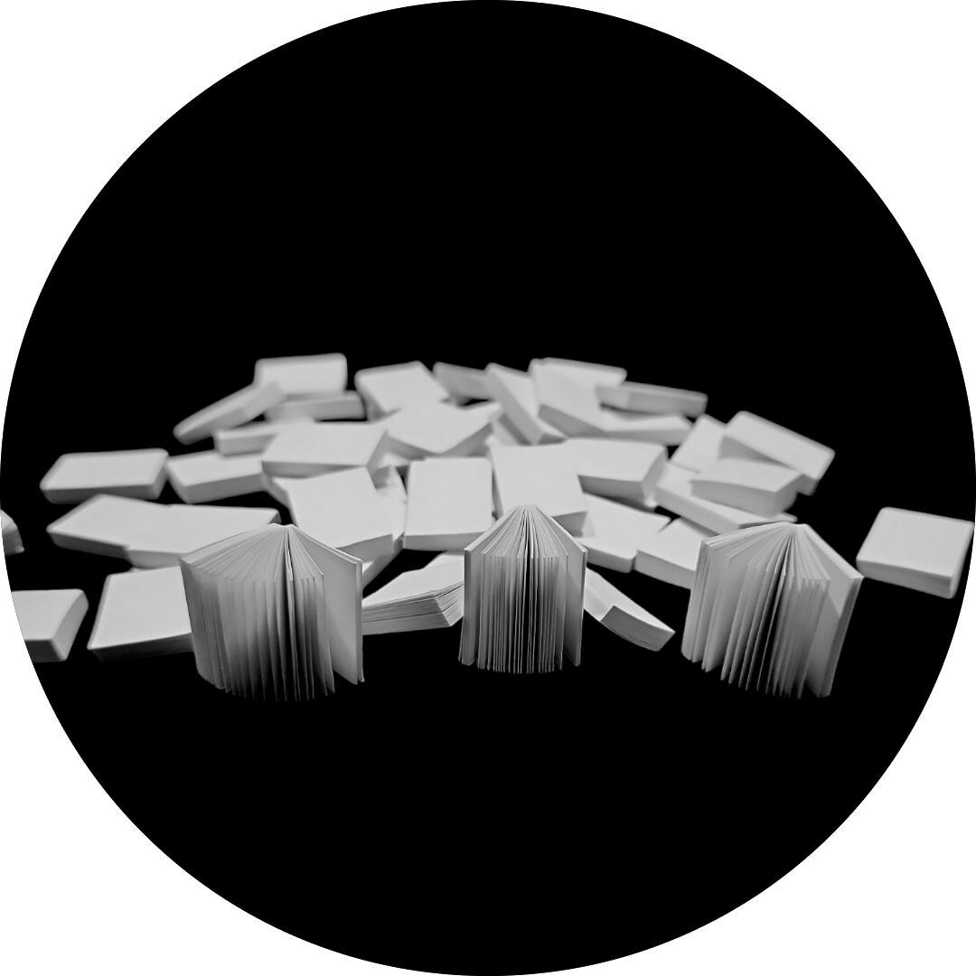 10 Pieces Miniature 1:12 Book Blanks With Flippable Pages for TBR Jar ...