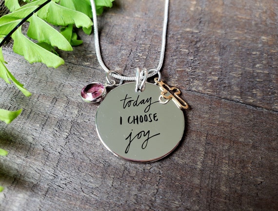 Joy birthstone necklace store