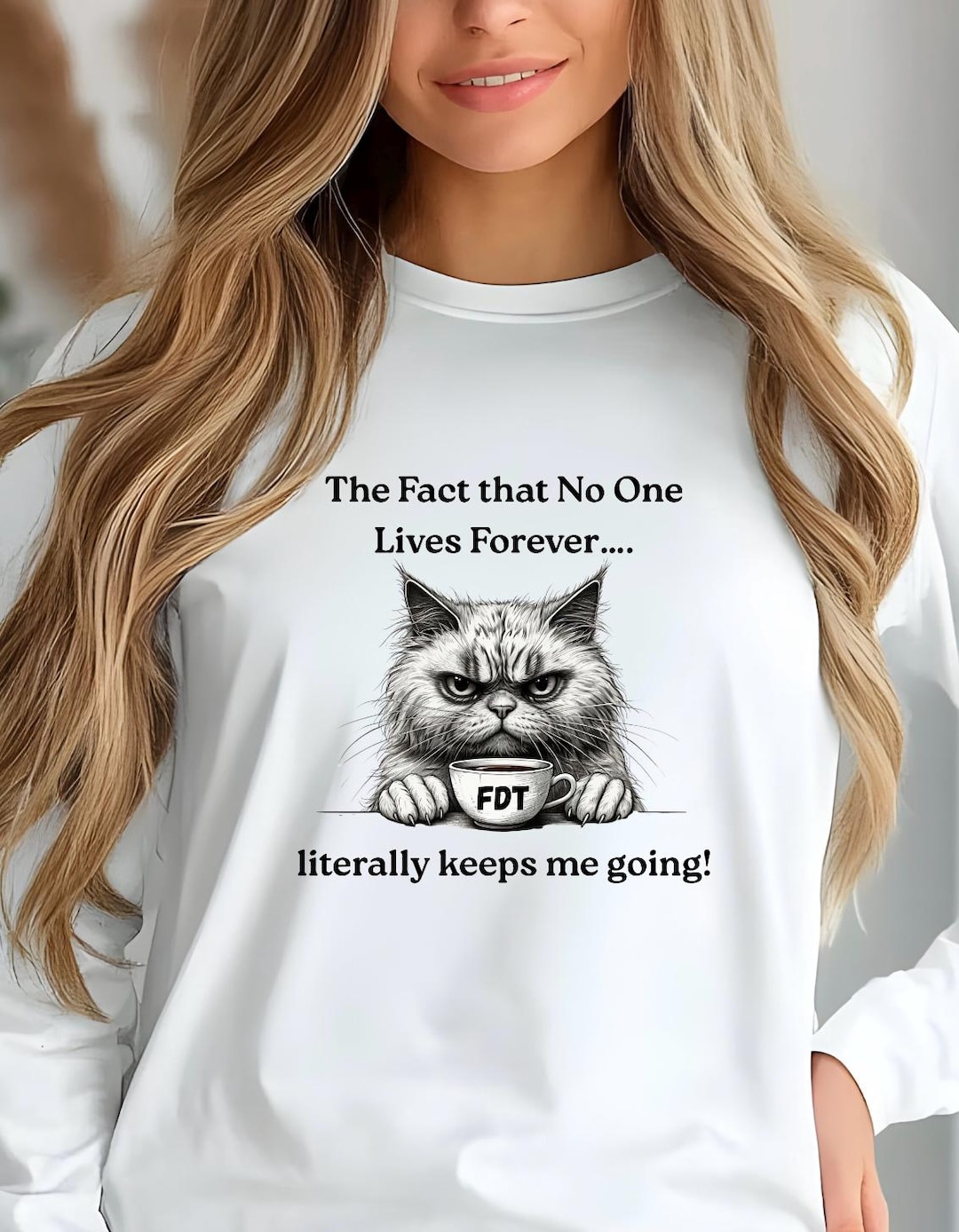 Anti Trump Resistance Long Sleeve Tshirt, Grumpy Cat Political Humor ...