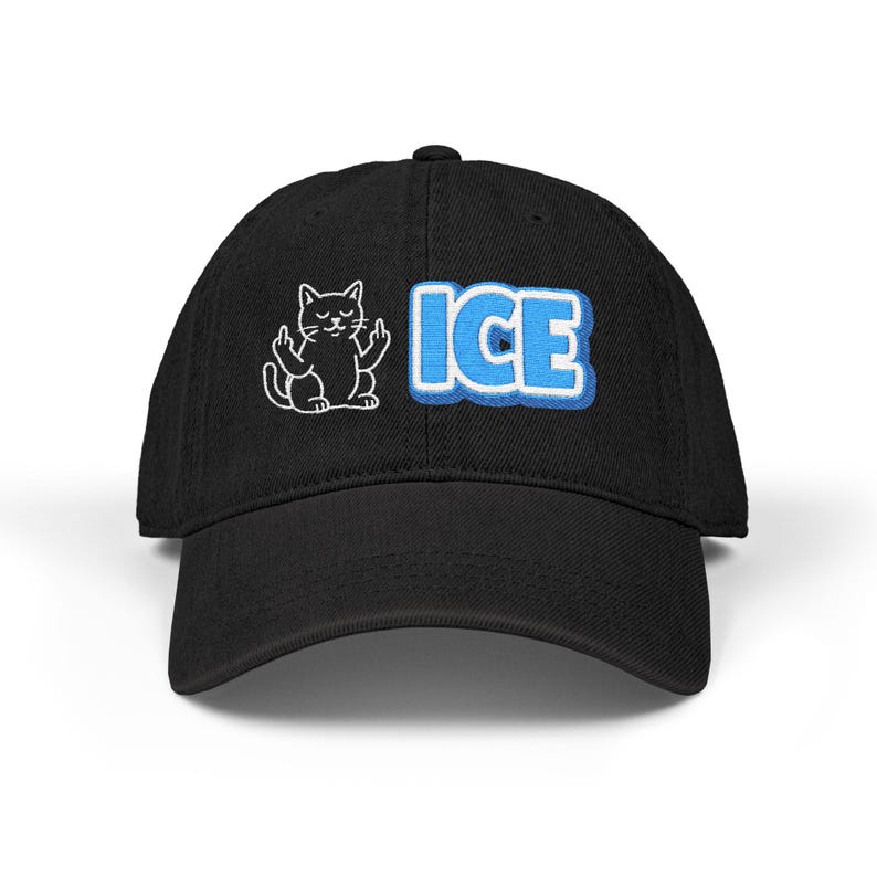 Anti ICE Protest Hat, Abolish Ice Embroidered Hat, Subtle Anti ICE ...