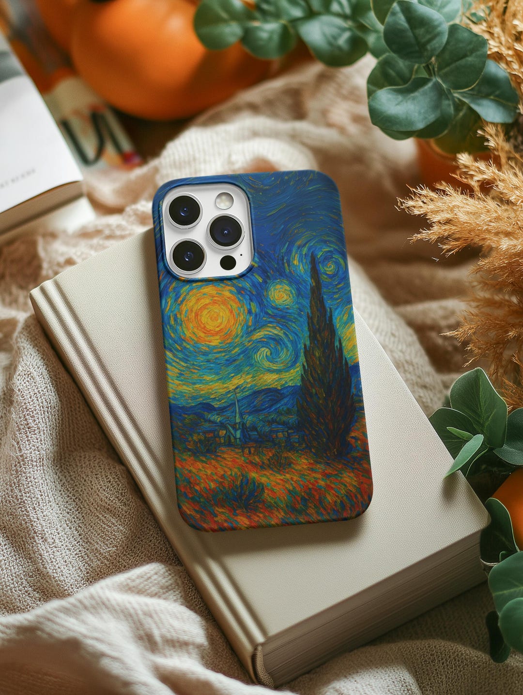 Van Gogh Starry Night Phone Case: Modern Art iPhone Samsung Pixel - Etsy
