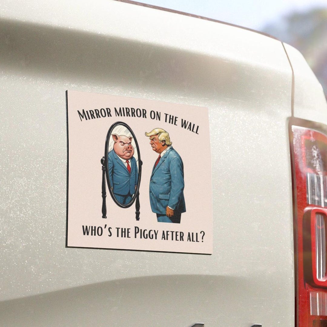 Funny Political Magnet, Quiet Piggy Magnet - Etsy